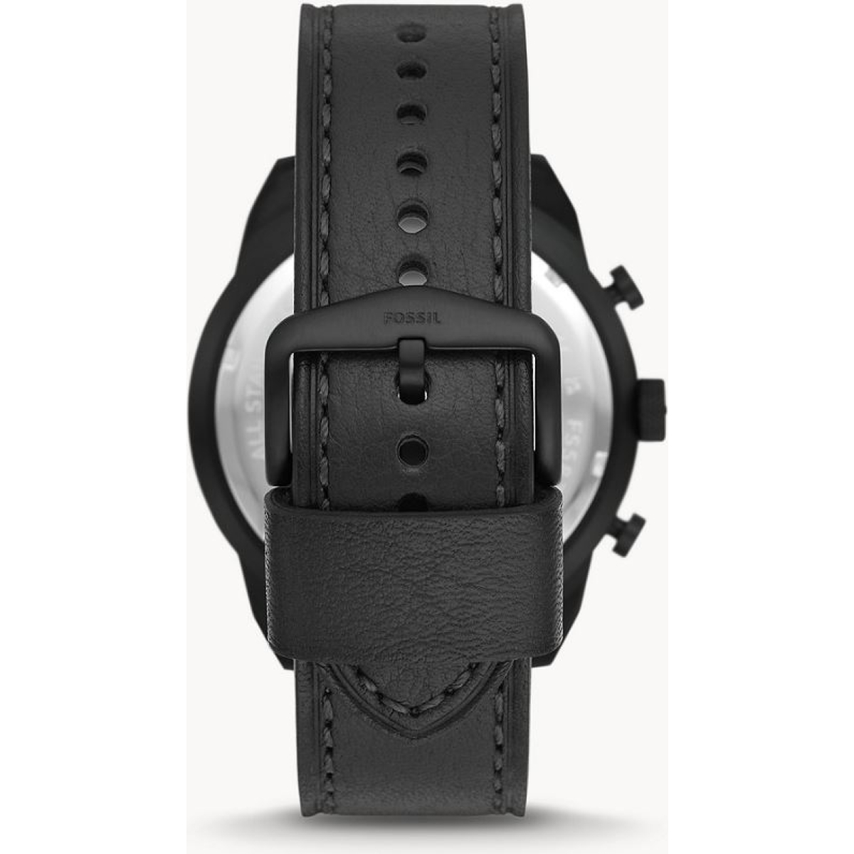 FOSSIL BRONSON CHRONOGRAPH BLACK LEATHER WATCH FOR MEN – Battego ...